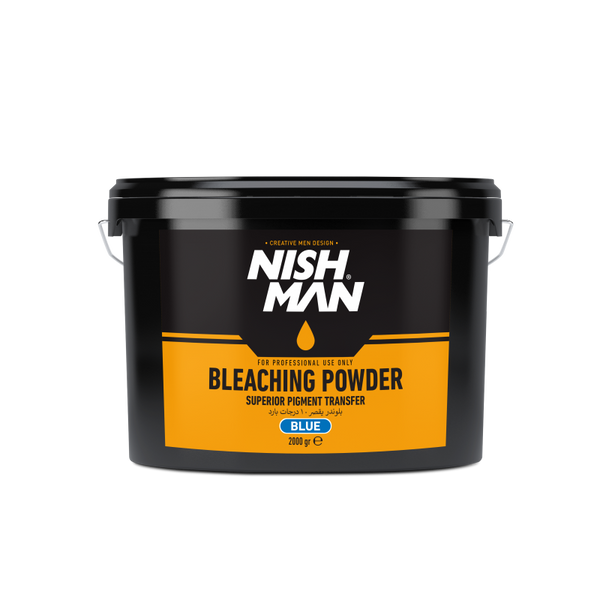 NISHMAN POWDER HAIR LIGHTENER BLUE 2 KG – California Barber Supply
